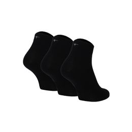 Kurzsocken Tamaris "Socken Comfort Cotton Quarter 3-Pack 3er Pack", Damen, Gr. 35-38, schwarz, Obermaterial: 80% Baumwolle CO. 18% Polyamid PA. 2% Elasthan EL., Socken Kurzsocken
