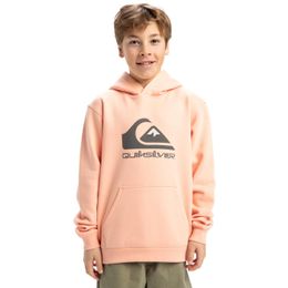 Hoodie Quiksilver "Big Logo", Jungen, Gr. 16, orange (peach parfait), Obermaterial: 55% Walkfrottier, 45% Microfaser;, Sweatshirts Hoodie