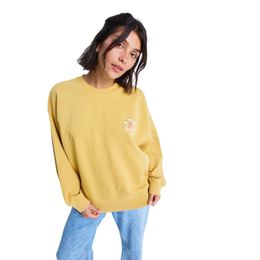 Sweatshirt Roxy "Lineup", Damen, Gr. L, ochre, Obermaterial: 55% Walkfrottier, 25% Walkfrottier, 20% Microfaser;, Sweatshirts Sweatshirt