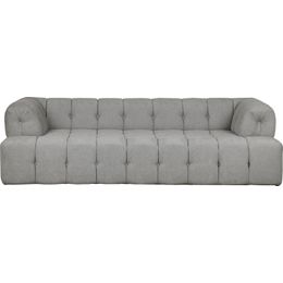 3-Sitzer Home Affaire "APERIRE Design-Sofa, moderne Steppung, Breite 225 cm", hellgrau, B:225cm H:77cm T:100cm, 100% Polyester, Sofas, 3-Sitzer, mit Wellenunterfederung, gem&uuml;tlich und modern, komfortables Sitzgef&uuml;hl