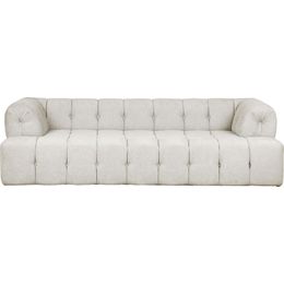 3-Sitzer Home Affaire "APERIRE Design-Sofa, moderne Steppung, Breite 225 cm", creme, B:225cm H:77cm T:100cm, 100% Polyester, Sofas, 3-Sitzer, mit Wellenunterfederung, gem&uuml;tlich und modern, komfortables Sitzgef&uuml;hl