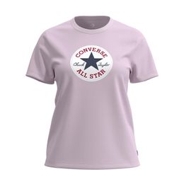 T-Shirt Converse "CHUCK PATCH TEE", Damen, Gr. XXL, new found bloom, Obermaterial: 100% Baumwolle, Shirts T-Shirt, f&uuml;r Erwachsene, sportlicher Stil, Kurzarm, f&uuml;r Sport und Freizeit