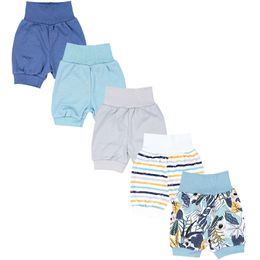 Pumphose TUPTAM "Pumphose Baby Sommershorts 5er Pack", M&auml;dchen, Gr. 98, N-Gr, gr&uuml;n (koala streifen mintgr&uuml;n grau orange jeans), Obermaterial: 100% Baumwolle CO., Hosen Pumphose