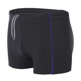 Badehose AQUARTI "Badehose Aquarti Herren Badehose Kurz mit Kontrastpaspel", Gr. 3XL, N-Gr, blau (schwarz, blau), Obermaterial: 80% Polyamid PA. 20% Elasthan EL., Badehosen Badehose