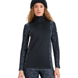 Fleecepullover Roxy "Daybreak Brushed", Damen, Gr. S, schwarz snowflakes, Obermaterial: 92% Microfaser, 8% Elasthan;, Sweatshirts Fleecepullover