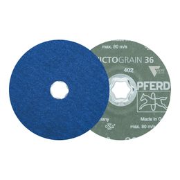 Pferd TOOLS COMBICLICK Fiberscheibe &Oslash; 115 mm VICTOGRAIN-COOL36 f&uuml;r Stahl und Edelstahl (64111536)