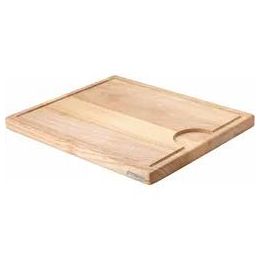 Schneidebrett CONTINENTA, beige (natur), B:34cm H:2,4cm L:42cm, Massivholz, Schneidebretter, Handarbeit