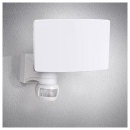LED Au&szlig;en-Wandleuchte B.K.LICHT, wei&szlig;, B:17,6cm H:18cm L:21,7cm, Leuchten, Au&szlig;enstrahler, Bewegungsmelder, Wandlampe, 20W 2300 Lumen, IP44, wei&szlig;