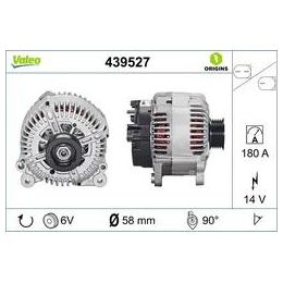 Valeo Generator NEW ORIGINAL PART 439527 14V 180A f&uuml;r VW AUDI (FAW) 06C903016J 6C903016HX 059903015R
