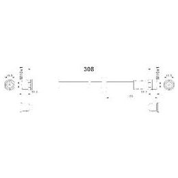 ATE Bremsschlauch 24.5237-0308.3 vorne rechts links f&uuml;r SEAT VAG 8E0611707G 8E0611707A 8E0611707D
