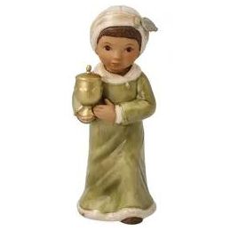 Krippenfigur Goebel "Weihnachtsdeko", bunt, B:5cm H:11,5cm, Steingut, Dekofiguren, Steingut, Figur Kaspar