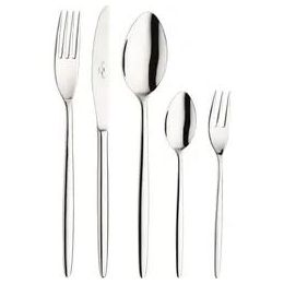 Pinti Inox Besteck-Set PINTINOX "Olivia", silber (edelstahlfarben), 30 Stk., Edelstahl 18/10, Essbesteck-Sets
