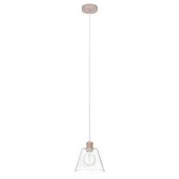 Eglo H&auml;ngeleuchte "COPLEY", rosa (ros&eacute;goldfarben), &Oslash; 20cm H: 110cm, 1 Stk., Leuchten, H&auml;ngeleuchte aus Stahl, Alu - exkl. E27 - 40W, H&auml;ngeleuchte