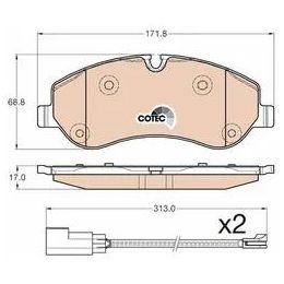 TRW Bremsbelagsatz, Scheibenbremse GDB1967 vorne rechts links f&uuml;r FORD 2391870 JK21-2K021-GA 1763915