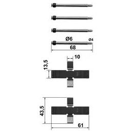 ATE Zubeh&ouml;rsatz, Scheibenbremsbelag 13.0460-0239.2 hinten rechts links f&uuml;r MERCEDES-BENZ 0004215291 A0004215291 A0019911660