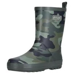 Gummistiefel ZIGZAG "Gemus", M&auml;dchen, Gr. 26, gr&uuml;n (khaki, schwarz), Gummi, Schuhe Gummistiefel, mit wasserdichter Eigenschaft