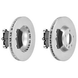 f.becker Bremsensatz, Scheibenbremse 13810429 vorne rechts links bel&uuml;ftet 350mm f&uuml;r PORSCHE VAG 95535193912 95535193913 7L6698151A