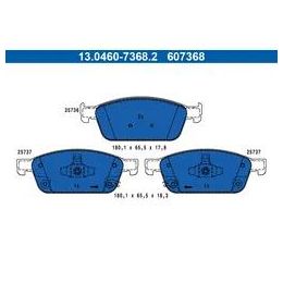 ATE Bremsbelagsatz, Scheibenbremse 13.0460-7368.2 vorne rechts links f&uuml;r FORD 2433781 2540221 KTKV6C-2K021-CA