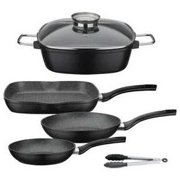 Topf-Set GSW "Gourmet Granit", schwarz, T&ouml;pfe, Induktion