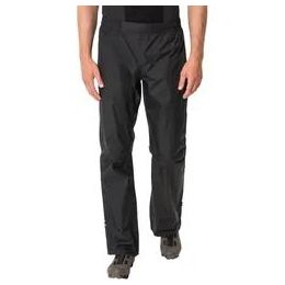 Regenhose Vaude "Drop Pants II", Herren, Gr. XS, N-Gr, schwarz, Web, Obermaterial: 100% Polyamid, unifarben, Hosen Regenhose, leicht & klein verpackbar
