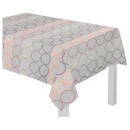 Tischdecke WIRTH "ZIRBELLO" Gr. 5, bunt (ros&eacute;, lila), B:130cm L:220cm, Baumwolle, Polyester, Tischdecken, Tischdecke