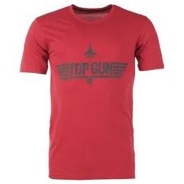 T-Shirt Top Gun "PP201011", Herren, Gr. 50M, rot, Obermaterial: 100% Baumwolle, Shirts T-Shirt