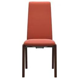 Polsterstuhl stressless "Laurel", beige (henna batick, walnuss), B:57cm H:105cm T:60cm, Leder BATICK: BATICK ist ein leicht korrigiertes, durchgef&auml;rbtes und genarbtes M&ouml;belleder, bei dem die meisten Unebenheiten und Spuren in der Regel entfernt wurden., St&uuml;hle, Polsterstuhl, High Back, Gr&ouml;&szlig;e M, mit abgerundeten Beinen in Walnuss