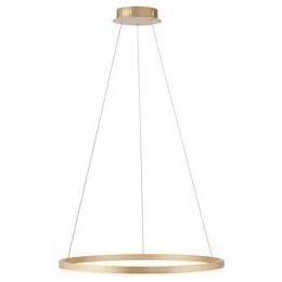 JUST LIGHT Pendelleuchte "RITUS", gold (messingfarben matt), 1, &Oslash; 5,9cm, 1 Stk., Leuchten, LED, dimmbar, Switchmo, Pendelleuchte