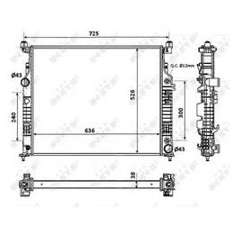 NRF K&uuml;hler, Motork&uuml;hlung 53937 f&uuml;r MERCEDES-BENZ A1645000003 1645000003 A1645001103