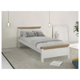 Holzbett OTTO HOME "CARITA", wei&szlig; (wei&szlig;, honig), B:99cm L:208cm, Betten, mit praktischem Rollrost, aus massivem Kiefernholz