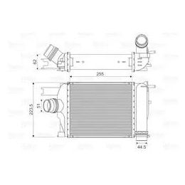 Valeo Ladeluftk&uuml;hler 818609 f&uuml;r RENAULT DACIA 144965154R 144966051R 144967634R