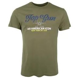 T-Shirt Top Gun "TG20212013", Herren, Gr. 50M, gr&uuml;n (olive), Obermaterial: 100% Baumwolle, Shirts T-Shirt