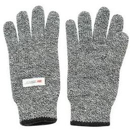 Laufhandschuhe WHISTLER "Tihol", Herren, Gr. S/M, grau (dunkelgrau, meliert), 100% Polyacryl, unifarben, Handschuhe, mit stylischem Strickmuster