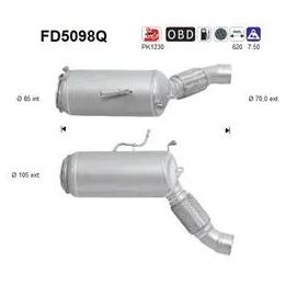 AS Ru&szlig;-/Partikelfilter, AbgASanlage FD5098Q f&uuml;r BMW 18307807135 18308511143