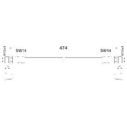 ATE Bremsschlauch 24.5201-0474.3 vorne rechts links f&uuml;r MERCEDES-BENZ 0014289535 A0014289535