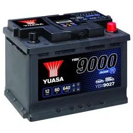 Yuasa YBX9000 - AGM 12V 60Ah 640A YBX9027 Starterbatterie f&uuml;r HYUNDAI RENAULT VW KIA CITRO&Euml;N/PEUGEOT AUDI VAUXHALL MERCEDES-BENZ VAG BMW OPEL NISSAN 3