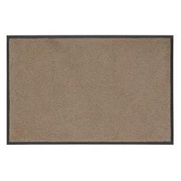 Fu&szlig;matte "Original Uni, Schmutzfangteppich" Gr. 2, beige (dunkelbeige), B:50cm H:9mm L:75cm, Kunstfaser, wash+dry BY KLEEN-TEX, Teppiche, Fu&szlig;matte, Schmutzmatte, rutschhemmend, auch als L&auml;ufer erh&auml;ltlich