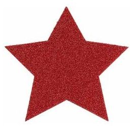 Platzset "Stern, Weihnachtsdeko rot", rot, B:16,5cm H:3mm L:16,5cm, PRIMAFLOR-IDEEN IN TEXTIL, Platzsets, ideal als Untersetzer oder Tischdeko, Gr&ouml;&szlig;e 16,5 cm