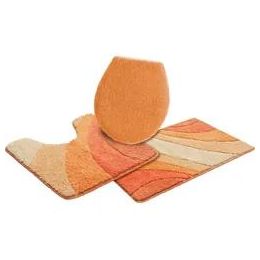 Badematte OTTO HOME "Josie, Badvorleger, Badezimmer Teppich" Gr. 11, orange (terra), H:20mm, Polyester, Badematten, Badematte, Badteppich, Badematten, rechteckig, rund & als 3-tlg. Set erh&auml;ltlich