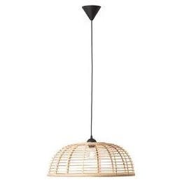 Brilliant Pendelleuchte "Crosstown", schwarz (holz hell, schwarz), 1, &Oslash; 56cm H: 134,5cm, 1 Stk., Leuchten, H&auml;ngelampe 56cm holz hell/schwarz, Pendelleuchte