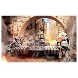 Vliestapete Komar "Digitaldruck Vlies - Star Wars Tanktrooper - Gr&ouml;&szlig;e 400 x 250 cm", bunt, B:400m L:250m, Vlies, Tapeten, Kinderzimmer