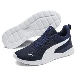Sneaker Puma "Anzarun Lite Sneakers Erwachsene", Damen, Gr. 39, peacoat wei&szlig; blau, Obermaterial: Synthetik, Textil. Futter: Textil. Innensohle: Textil. Laufsohle: Synthetik, Gummi, Schuhe Sneaker