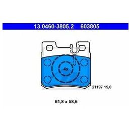 ATE Bremsensatz-Hinterachse SG00000D3W Bremsensatz, Scheibenbremse vorne hinten rechts links voll 284mm f&uuml;r MERCEDES-BENZ CHRYSLER A2034230112 1244230