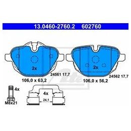 ATE Bremsensatz-Vorn und hinten SG00000DUC Bremsensatz, Scheibenbremse vorne rechts links bel&uuml;ftet 330mm f&uuml;r BMW 34116854126 34116798978 34356790303