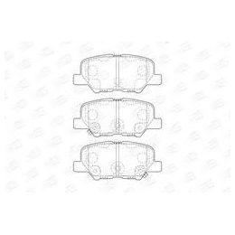 Champion Bremsbelagsatz, Scheibenbremse 573442CH hinten rechts links f&uuml;r MITSUBISHI PEUGEOT CITRO&Euml;N MAZDA 4605A998 1620368680 1609899680