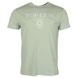 T-Shirt Top Gun "TG20201045", Herren, Gr. 48S, blau (dusty blau), Obermaterial: 100% Baumwolle, Shirts T-Shirt