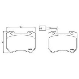 Brembo Bremsensatz-Vorn und hinten SG00000EW7 Bremsensatz, Scheibenbremse vorne rechts links Gelocht 330mm f&uuml;r ALFA ROMEO JEEP FIAT LANCIA (GAC FCA) 5