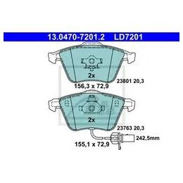 ATE Bremsensatz-Vorn und hinten SG00000DKH Bremsensatz, Scheibenbremse vorne rechts links Gelocht/innenbel. 320mm f&uuml;r SKODA SEAT VAG 8E0615601D 8E0698