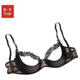 B&uuml;stenhebe Petite Fleur Gold, Damen, Gr. 75, Cup D, schwarz, Spitze, Obermaterial: 90% Polyamid, 10% Elasthan, BHs BH Spitzenw&auml;sche Reizw&auml;sche Spitzen-BH B&uuml;gel-BH Hochzeitsw&auml;sche Schalen-BH Hochzeitsdessous B&uuml;stenhebe, mit B&uuml;gel und leicht wattierten Schalen, sexy Dessous, Reizw&auml;sche