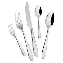 Besteck-Set Mulex "Payette", silber (silberfarben), 60 Stk., Edelstahl 18/0, Essbesteck-Sets, poliert